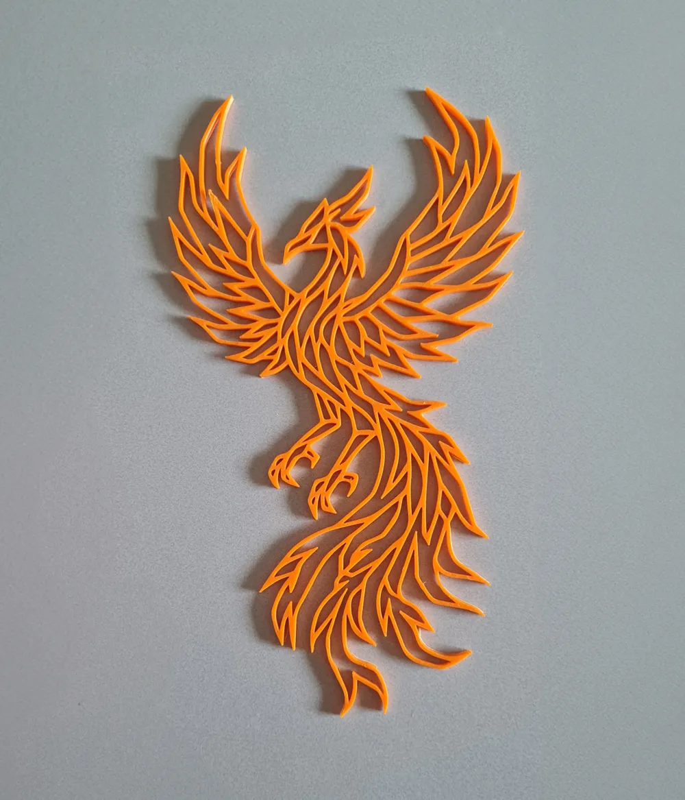 Geometric Phoenix Wall Art by Marinus MakerWorld: Download Free 3D Models