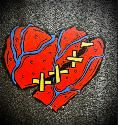 Valentine (3 part print ) by 3dcreativecustom - MakerWorld