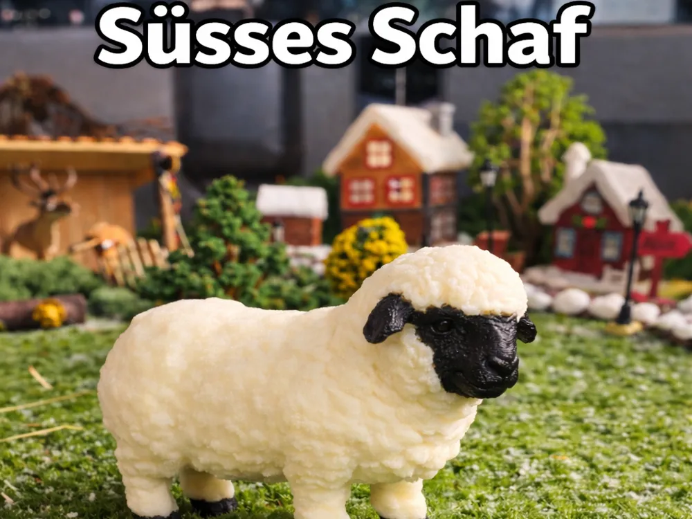 Cute Sheep Schleich size - Free 3D Print Model - MakerWorld