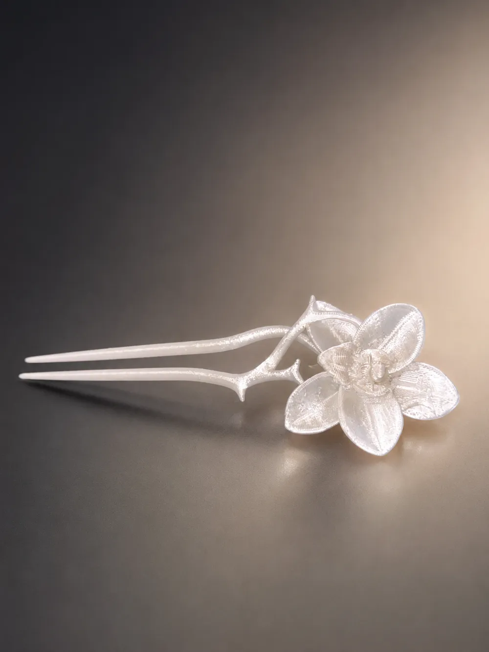 Y2k Orchid Bloom Hair Pin - Free 3D Print Model - MakerWorld