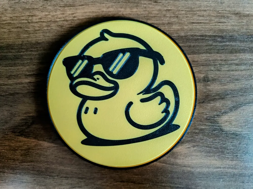 Cool duck coaster by CustomCreations MakerWorld: Download Free 3D Models