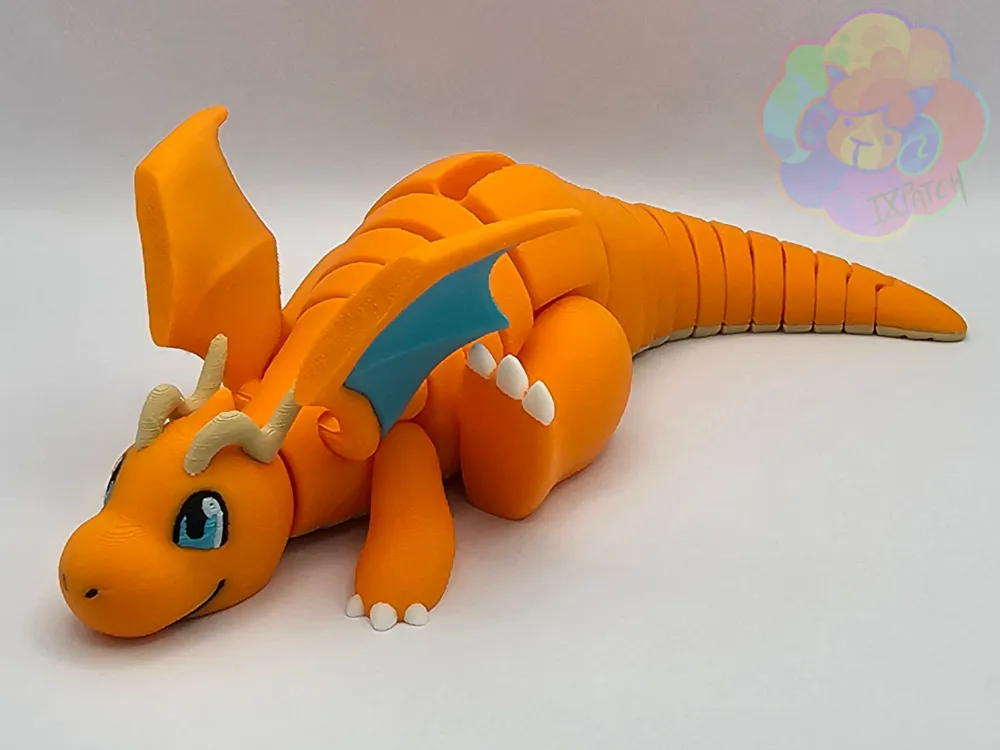 Dragonite - Flexi Articulated Pokémon by IXPatch MakerWorld: Download ...
