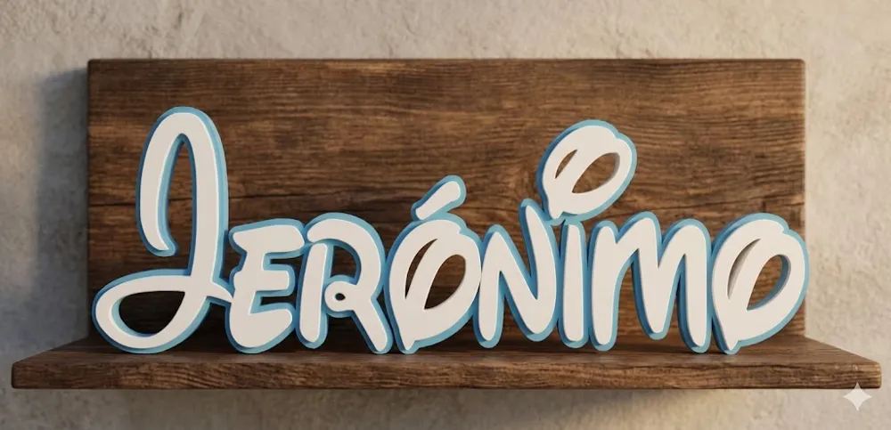 Jerónimo Name Disney Font - Free 3D Print Model - MakerWorld