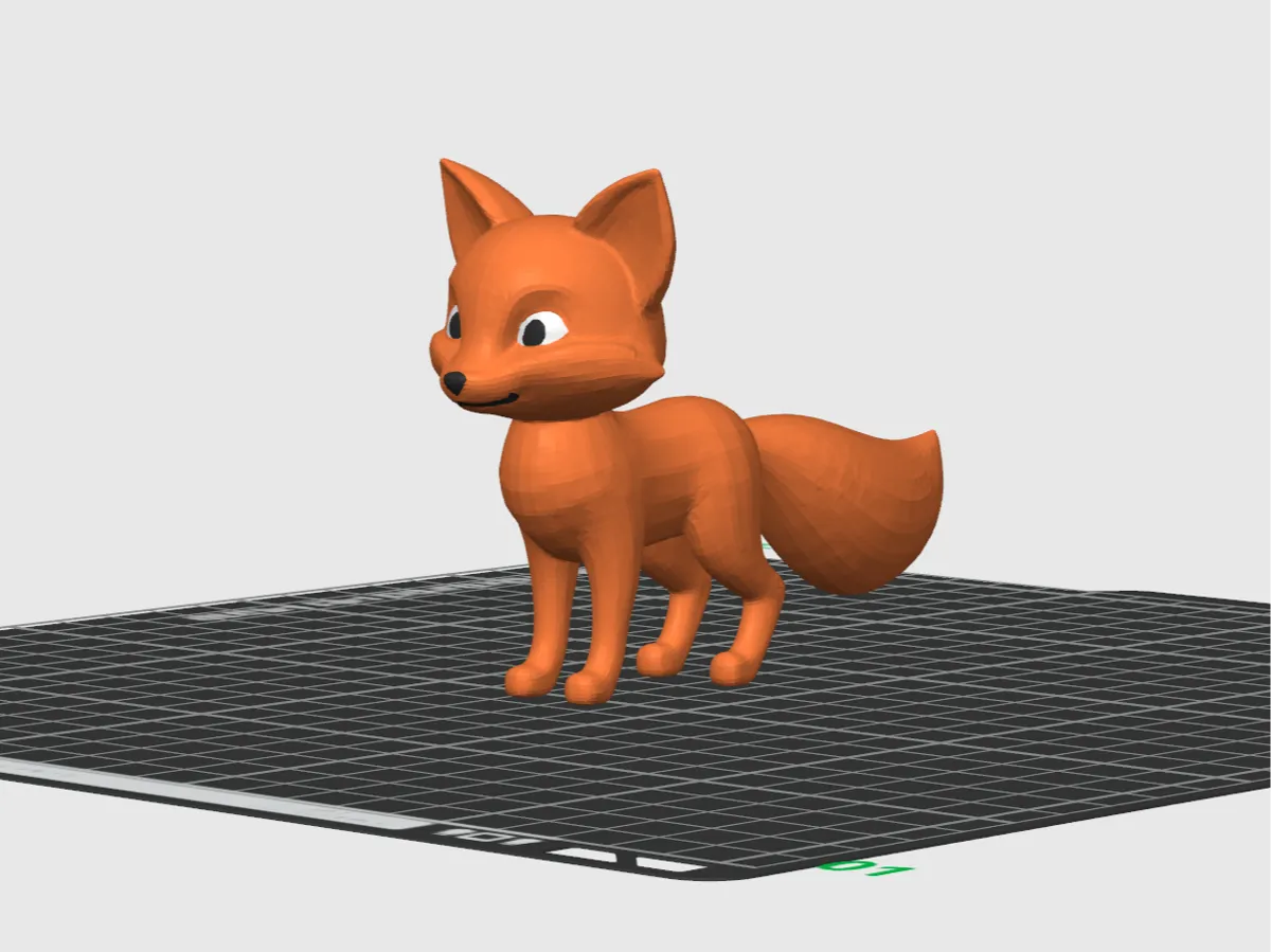 Cute Colored Fox - Free 3D Print Model - MakerWorld