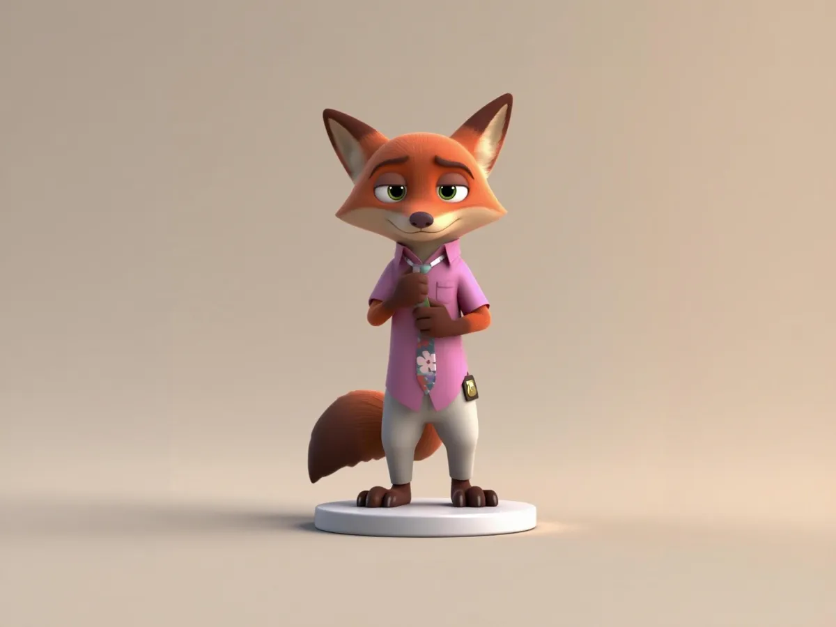 Nick de camisa rosa - Figuras coleccionables de Zootopia 2 - Juguetes ...
