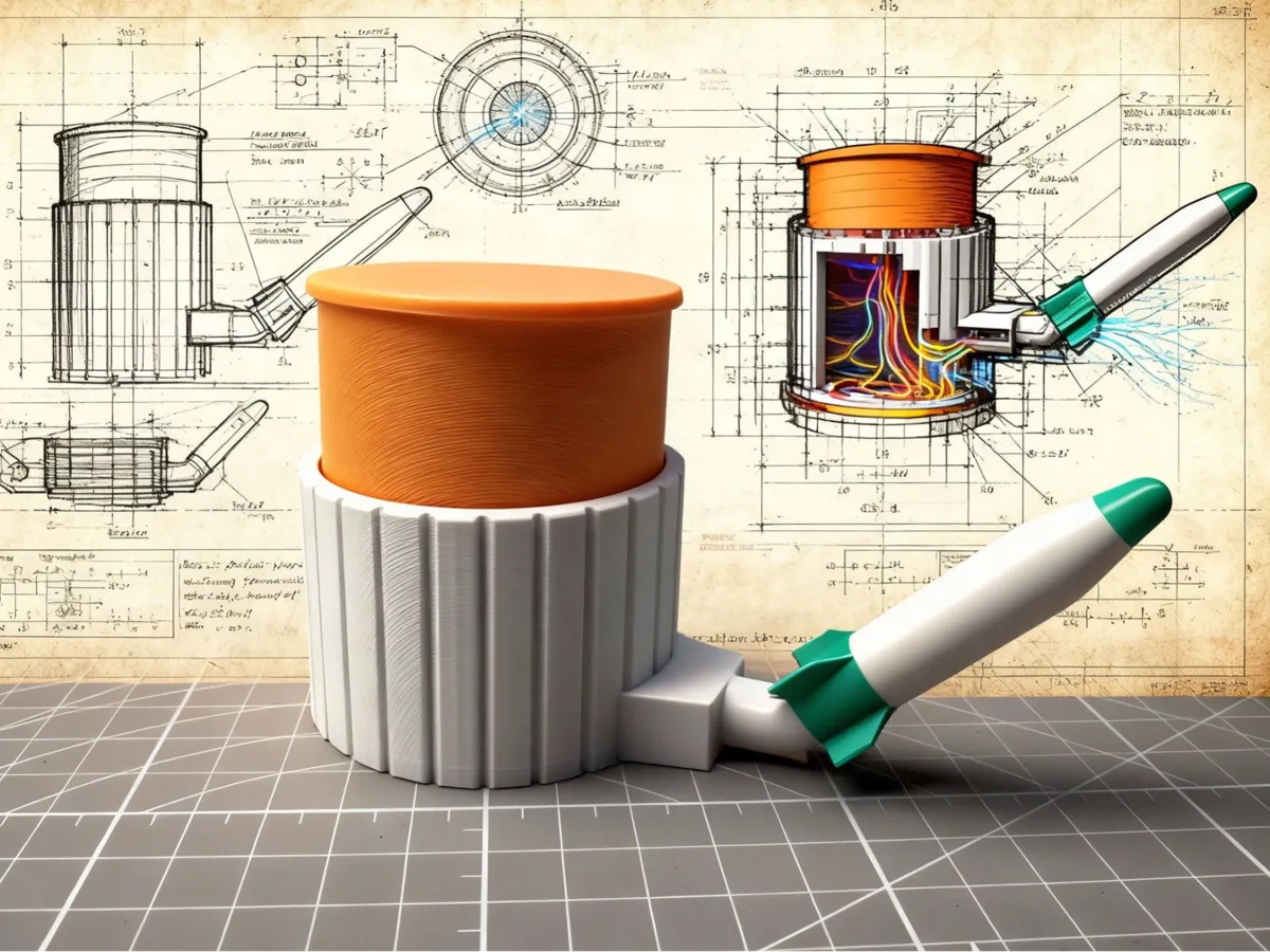 Air Pressure Rocket Toy - Free 3D Print Model - MakerWorld