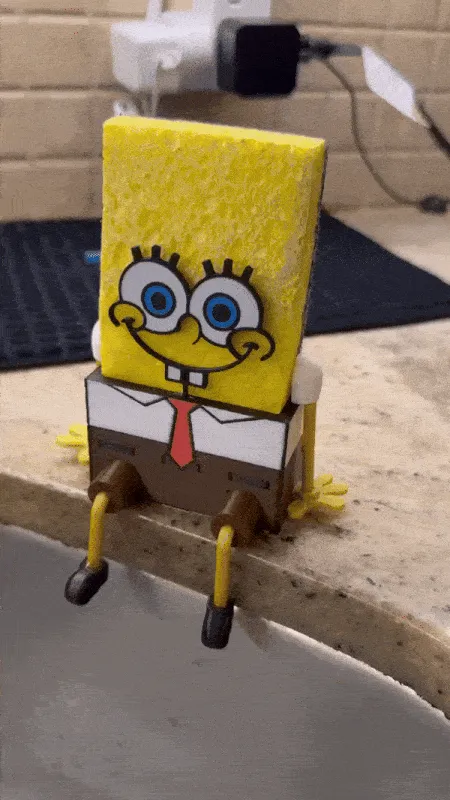 Spongebob Squarepants Sponge Holder - Free 3D Print Model - MakerWorld