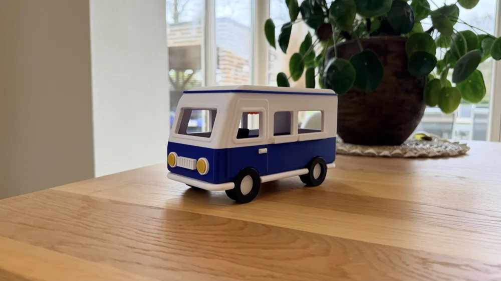 Retro Camper Van - Free 3D Print Model - MakerWorld