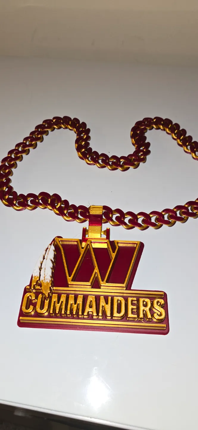 Washington Commanders Phat Chain by A Cherry on top MakerWorld ...
