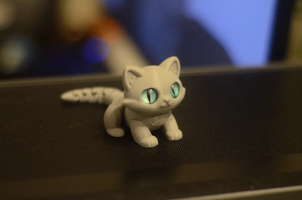 Cute Lying Cat – Support-Free Chibi Figure - Free 3D Print Model ...