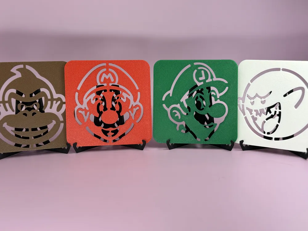 Mario - drawing stencil for kids - Free 3D Print Model - MakerWorld