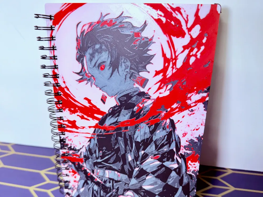 Tanjiro Hueforge Notebook Cover - Demonslayer by Layered Visions ...