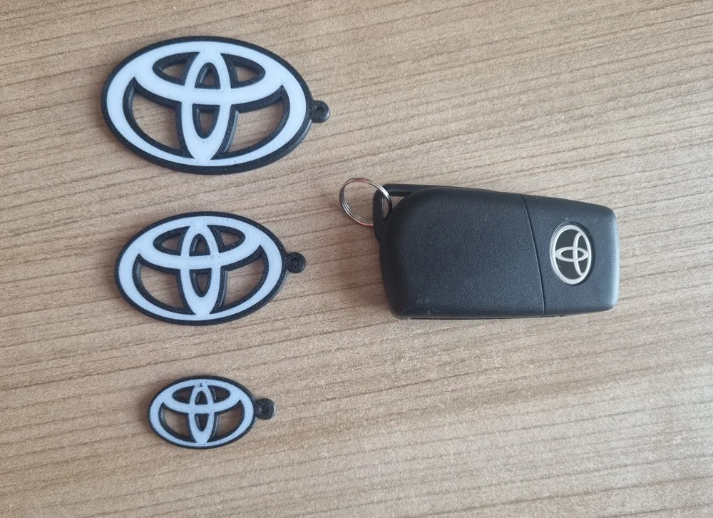 Toyota keychain different sizes Remixed by cuci46 - MakerWorld