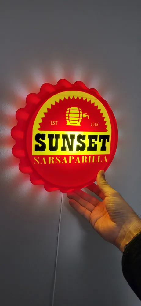 245mm Sunset Sarsaparilla Lampe - LED Lampen-Kit 001 – Kostenloses 3D ...