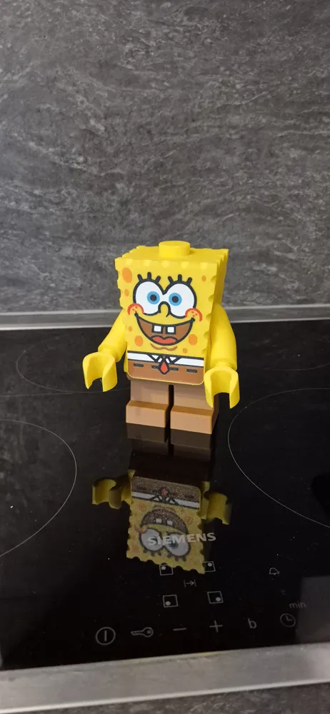 Brick Man Spongebob 500% - Free 3D Print Model - MakerWorld