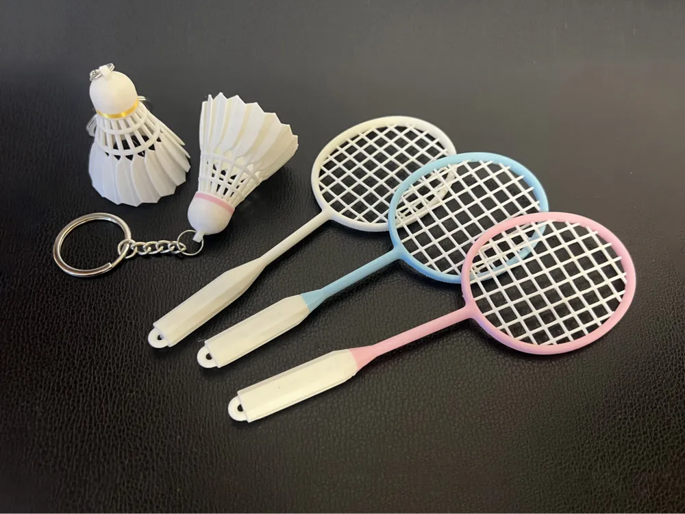 Badminton Racket Ornament by user_1139639693 MakerWorld: Download Free ...
