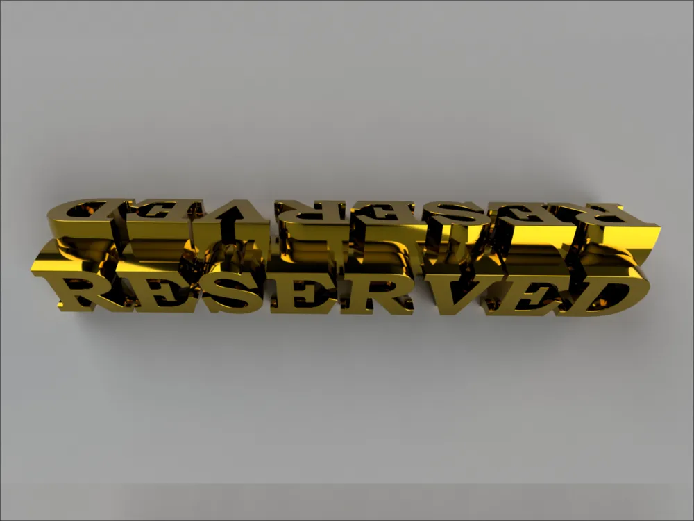 Reserved Table Sign – Restaurant Cafe Table Marker - Free 3D Print ...