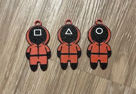 Squid Game Keychain (PUBLIC DOMAIN) by 3dtisk22 - MakerWorld