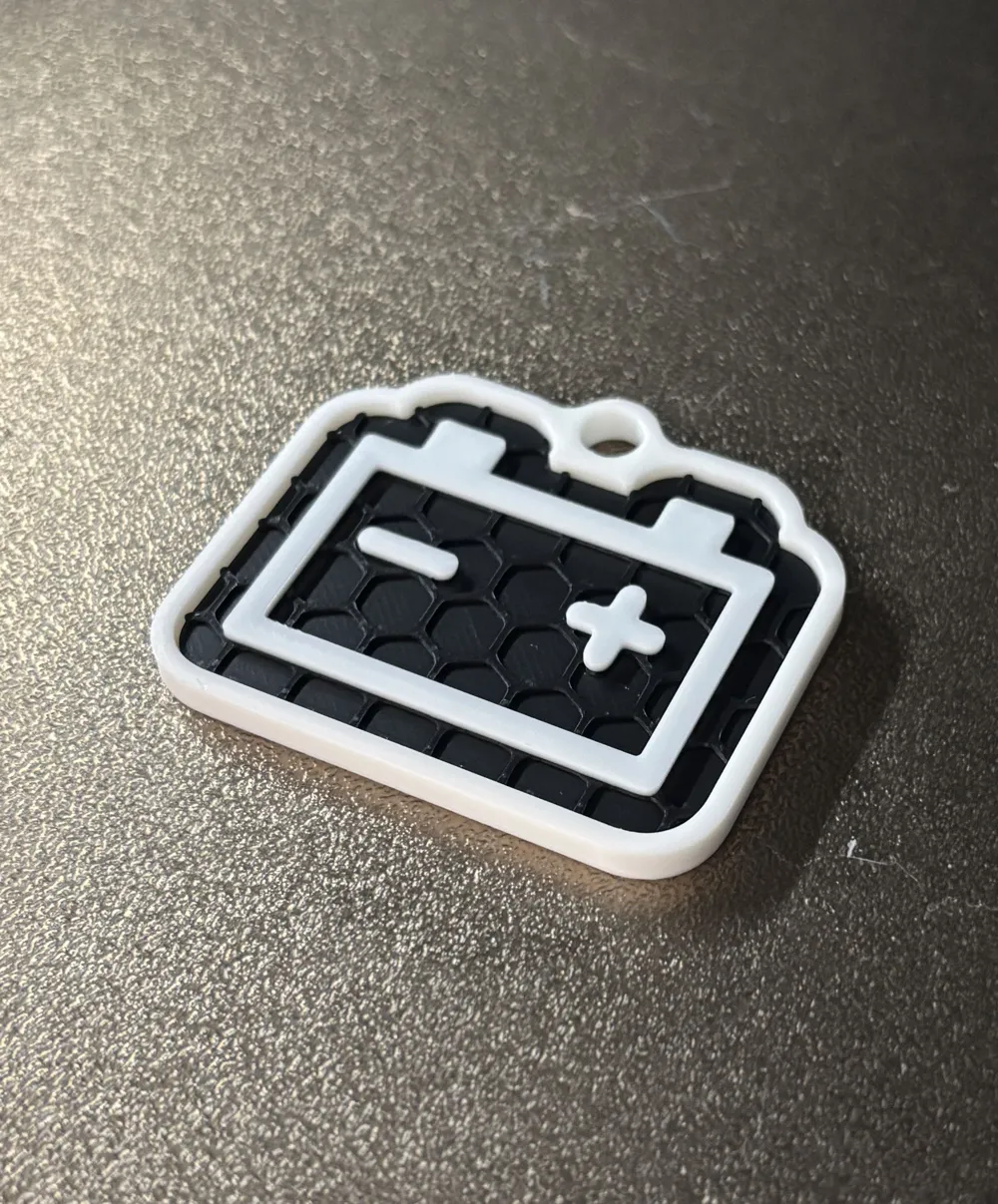 Battery Charge Dashboard Icon Keychain - Free 3D Print Model - MakerWorld