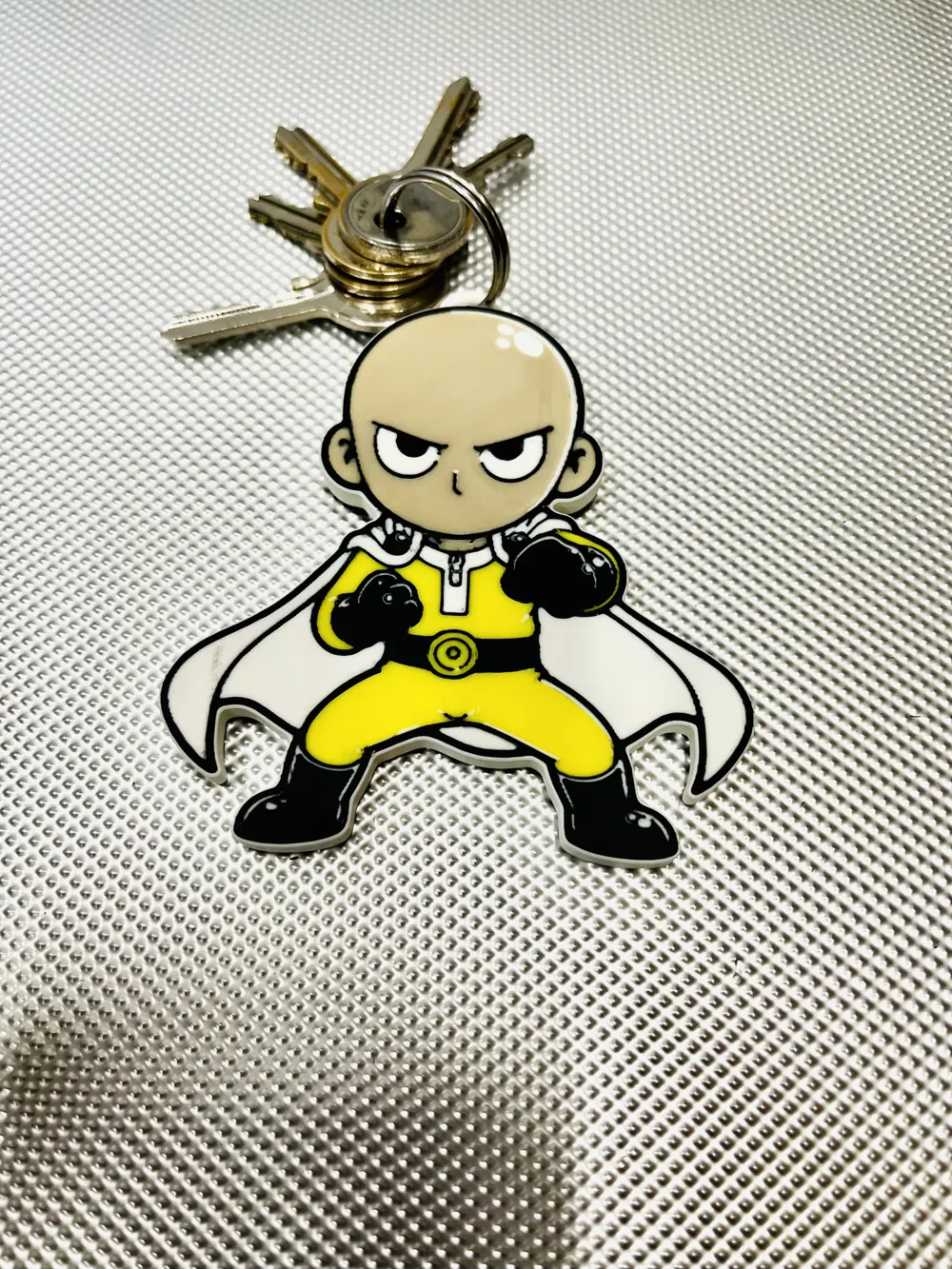 Saitama keychain, One Punch Man - Free 3D Print Model - MakerWorld