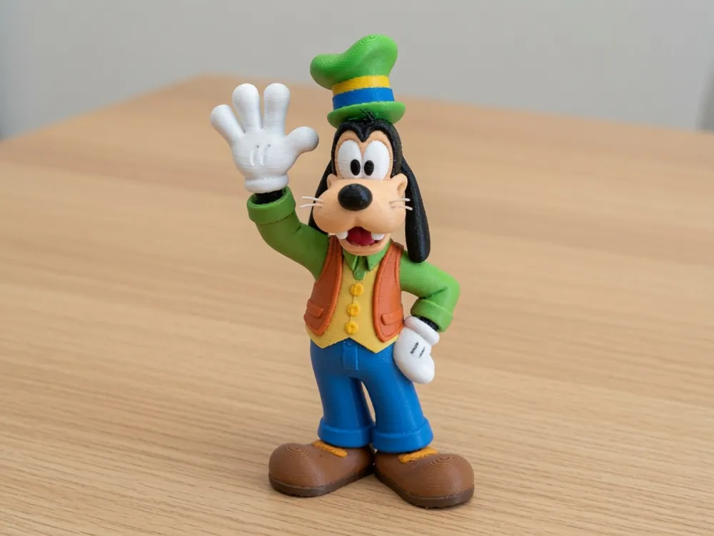 Goofy Raised Hand Figure | Disney - Free 3D Print Model - MakerWorld