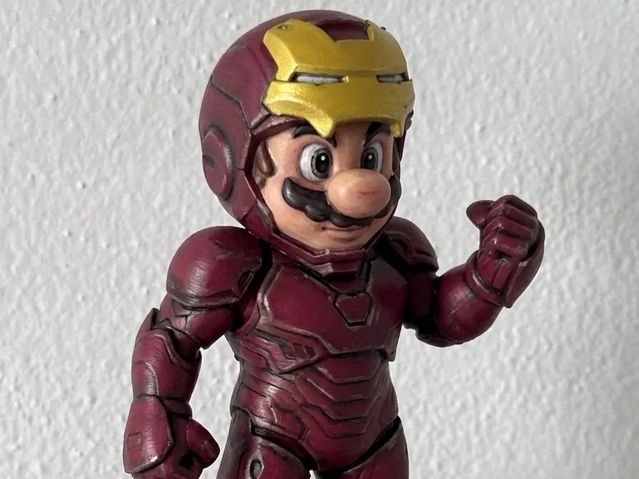 Iron Mario - Free 3D Print Model - MakerWorld