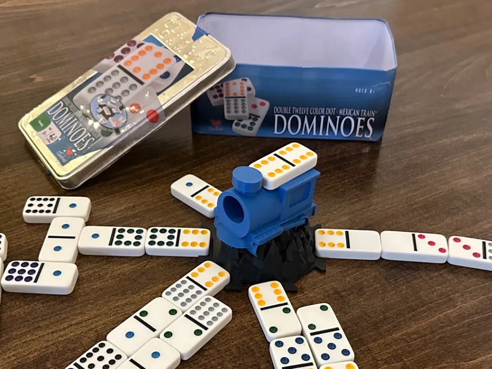 Mexican Train/Dominoes Center Game Piece - Free 3D Print Model - MakerWorld