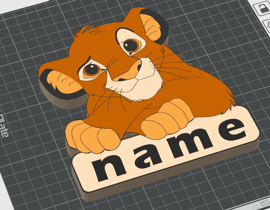 Simba, the Lion King - Your Name by DaViNcHi MakerWorld: Download Free ...