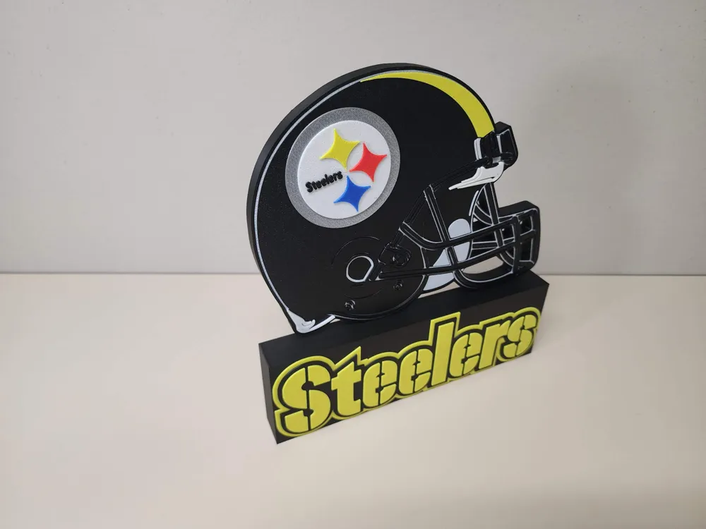 Pittsburgh Steelers Wall or Desk Display - Free 3D Print Model - MakerWorld