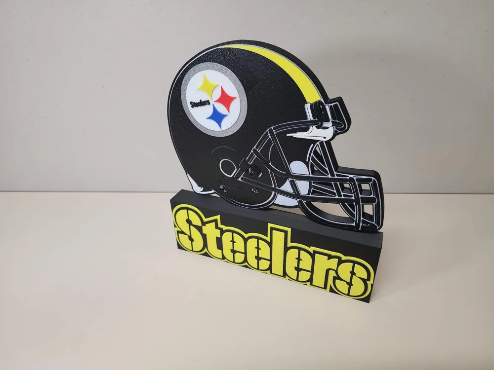 Pittsburgh Steelers Wall or Desk Display - Free 3D Print Model - MakerWorld