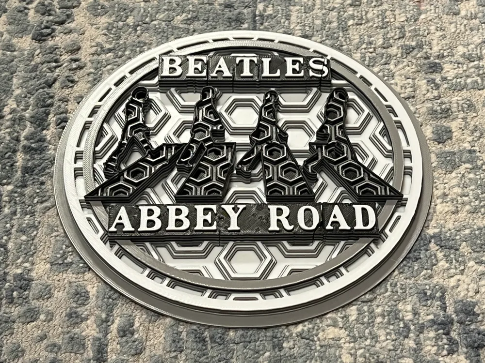 Beatles - Abbey Road - Dimensional Mosaic by Richie Rich Richie Rich ...