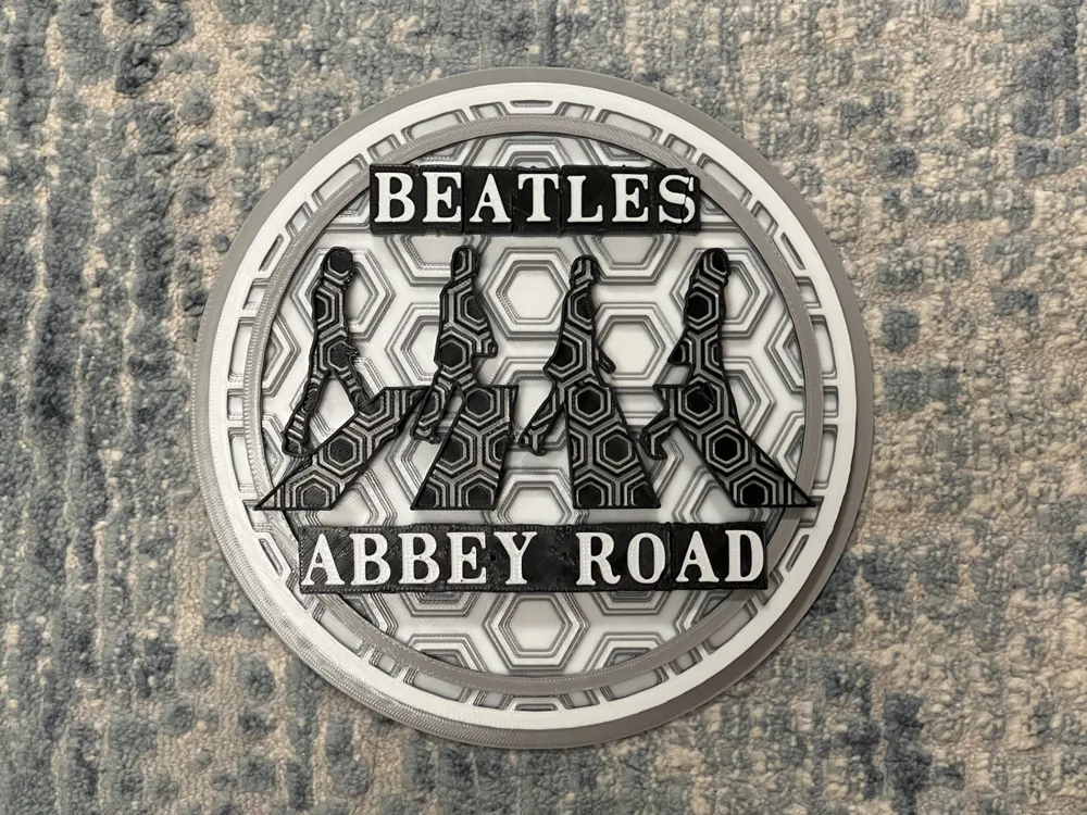 Beatles - Abbey Road - Dimensional Mosaic by Richie Rich Richie Rich ...