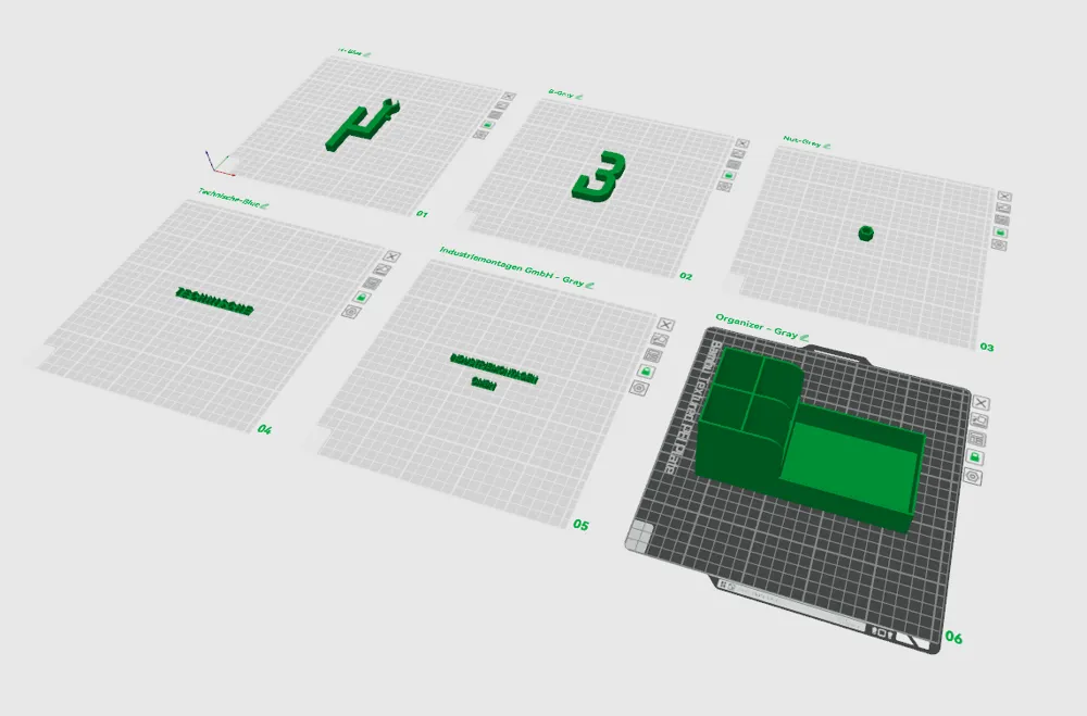 Desk Organizer - Custom for customer with Logo by Korrobotec - MakerWorld