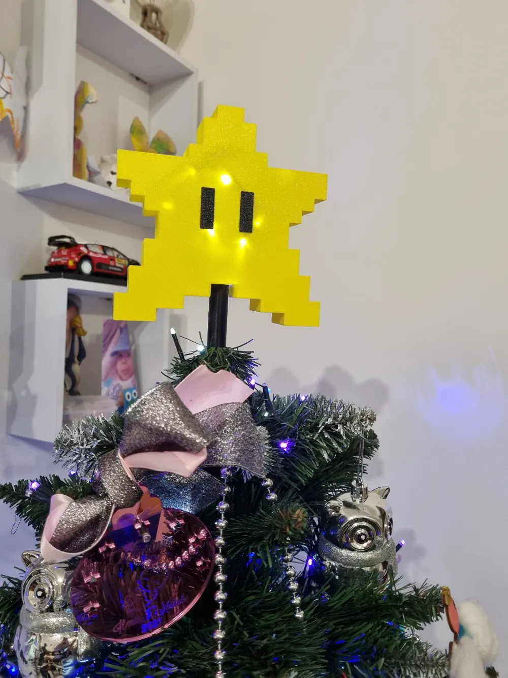 Mario Christmas Tree Star Remixed by gheggo88 - MakerWorld