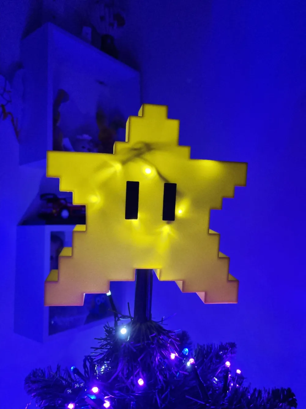Mario Christmas Tree Star Remixed by gheggo88 - MakerWorld