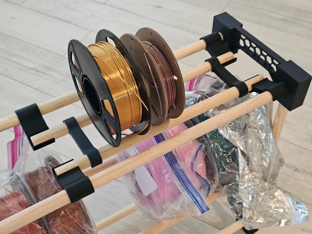 Small Spool Adapter for Modular Filament Rack by miker73 - MakerWorld