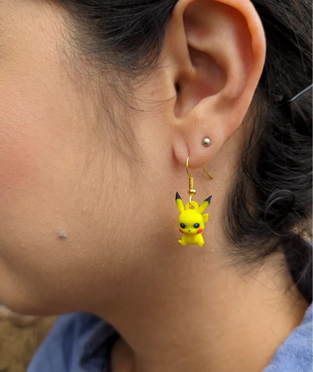 Pokemon Earrings with Stand by eddyz1122 MakerWorld: Download Free 3D ...