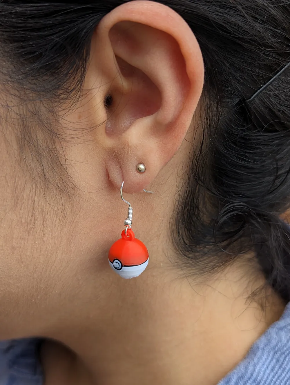 Pokemon Earrings with Stand - Free 3D Print Model - MakerWorld