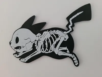 Pokemon Bulbasaur Skeleton Halloween Skull by izzilight123 - MakerWorld