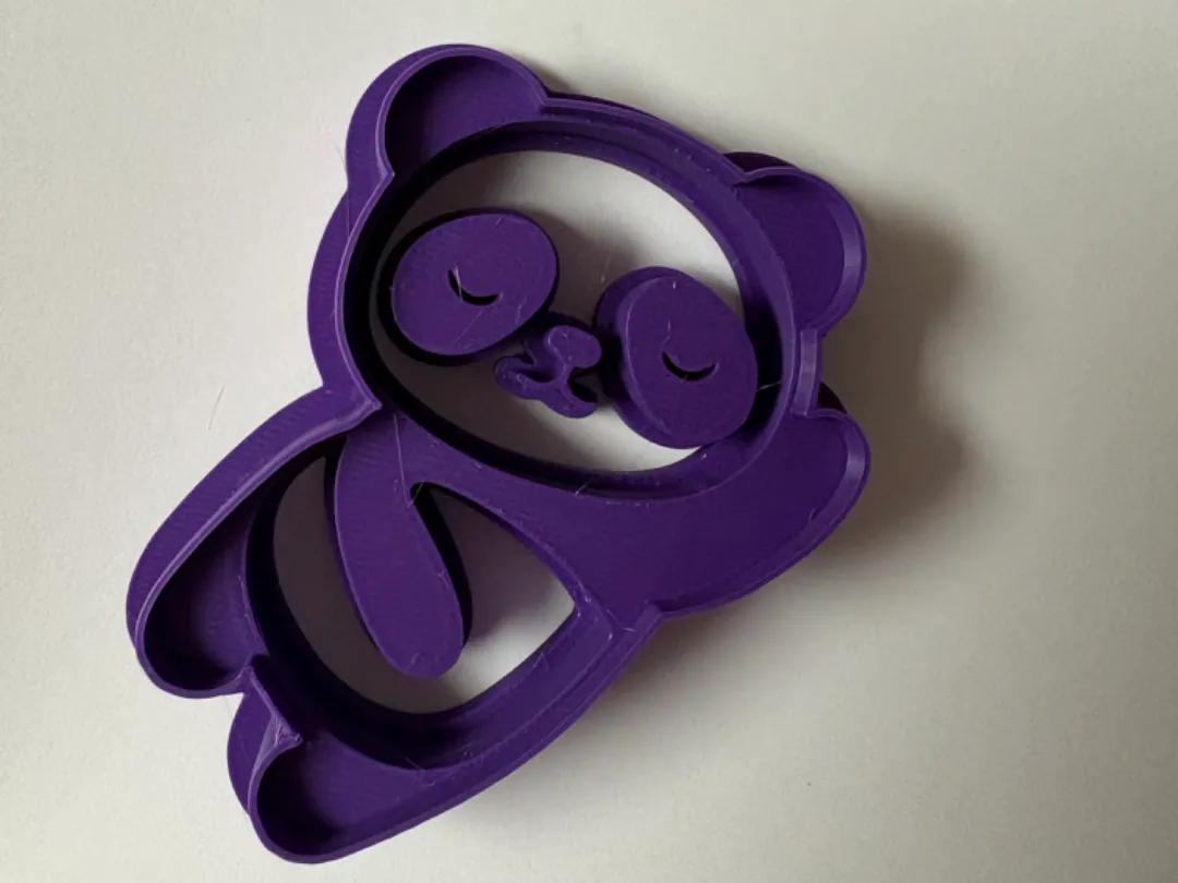 Cortador de galletas de panda perezoso (impresión) - Modelo de ...