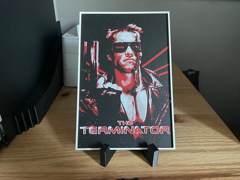The Terminator (1984) Hueforge Movie Poster by NiiON MakerWorld ...