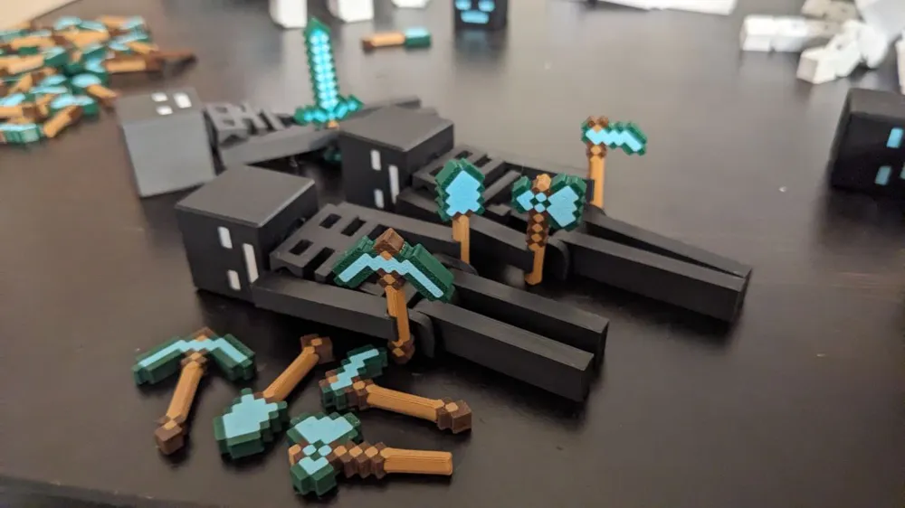 Minecraft Item pack (Hoe, Axe, Pickaxe, Shovel) by kirimba MakerWorld ...