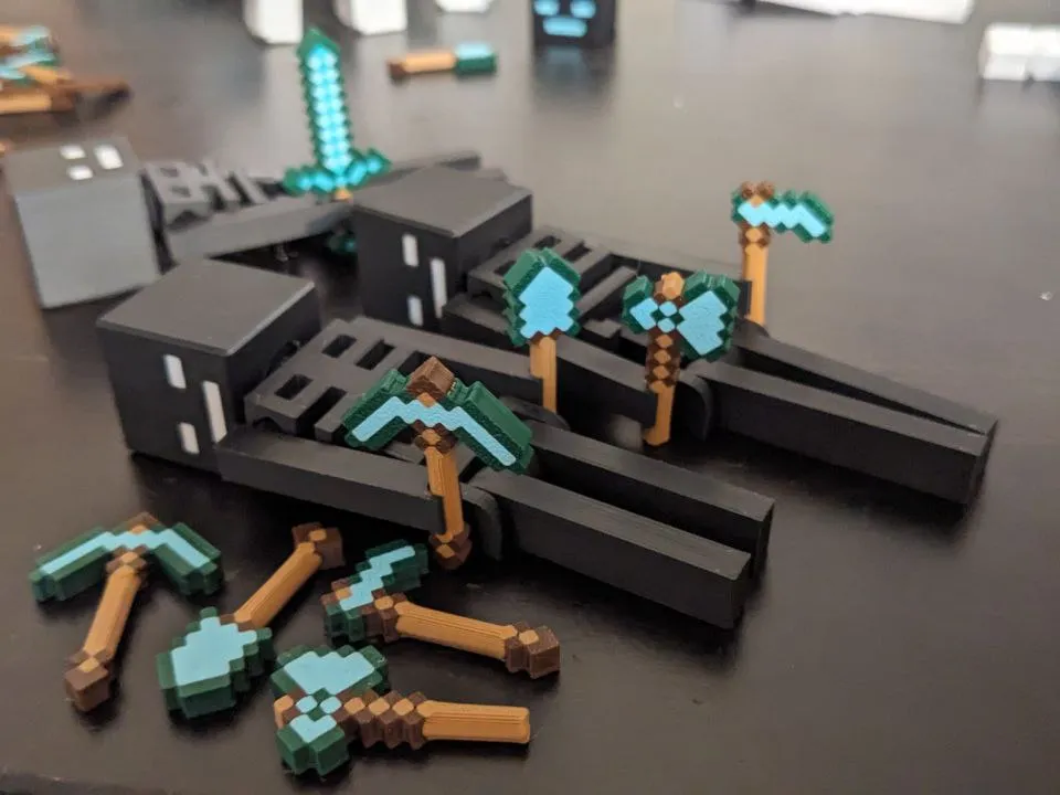 Minecraft Item pack (Hoe, Axe, Pickaxe, Shovel) by kirimba MakerWorld ...