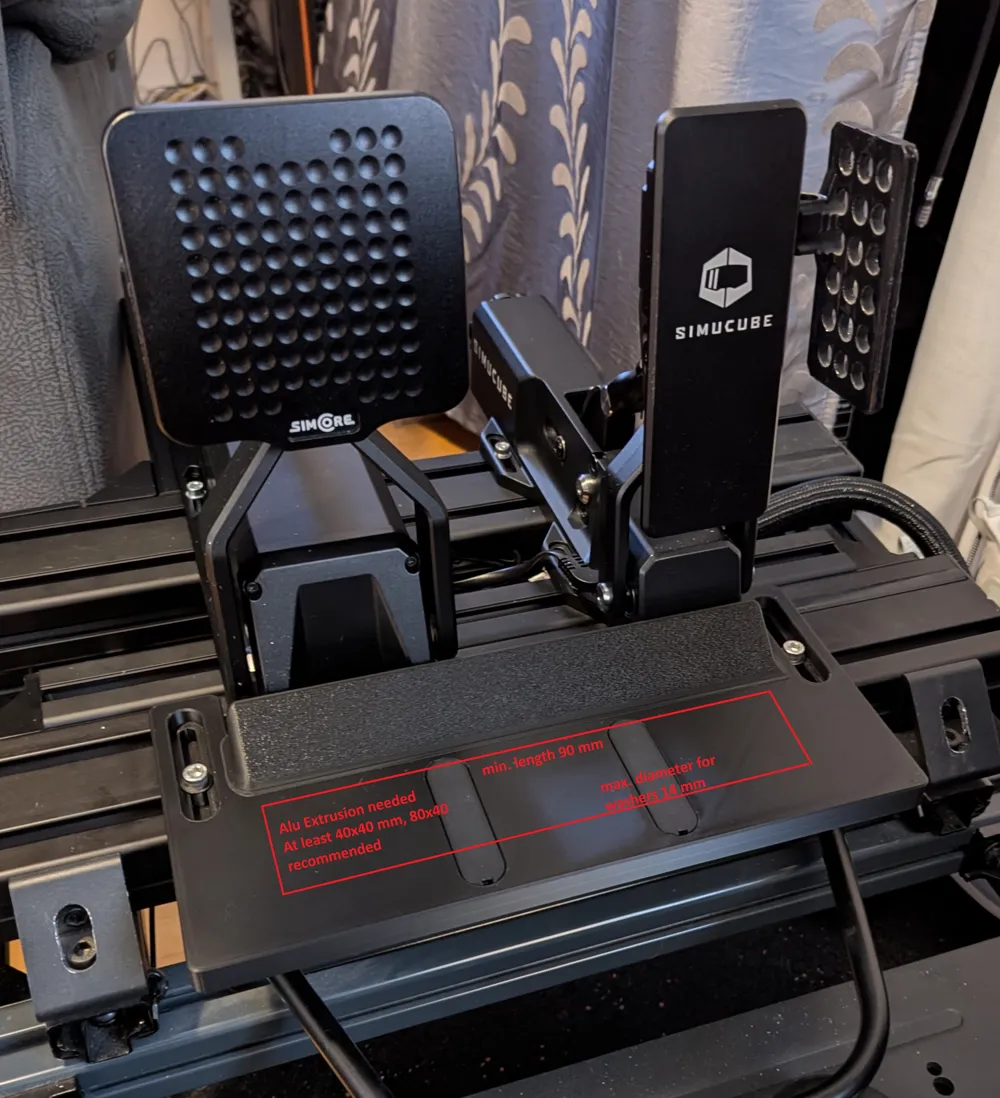 Sim Racing heel rest / stop - Free 3D Print Model - MakerWorld