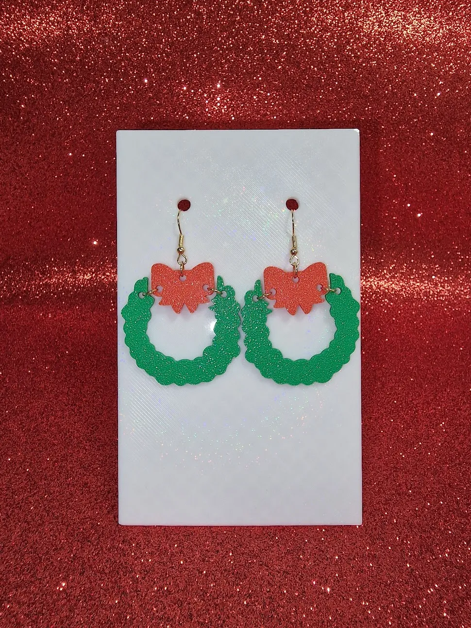 Christmas wreath earrings by LC3D MakerWorld: Download Free 3D Models