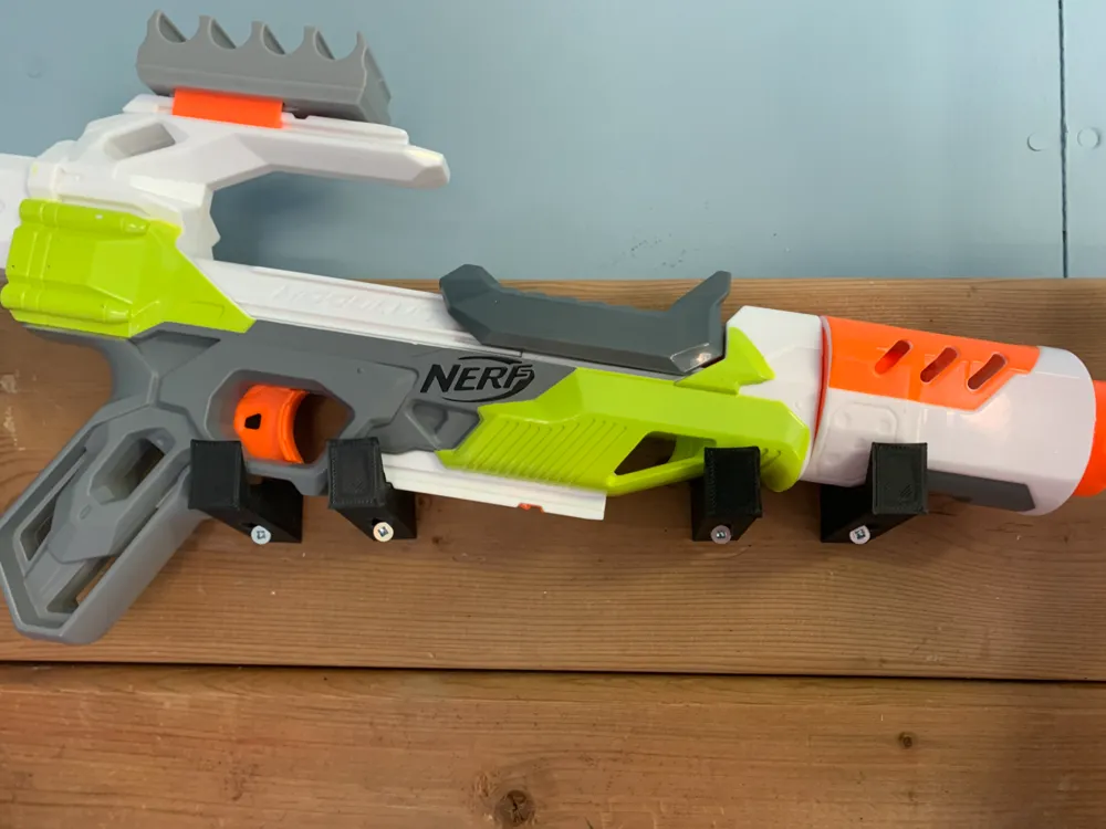 3D Printed Nerf Gun Holder by TEAMUPHILL MakerWorld: Download Free 3D ...