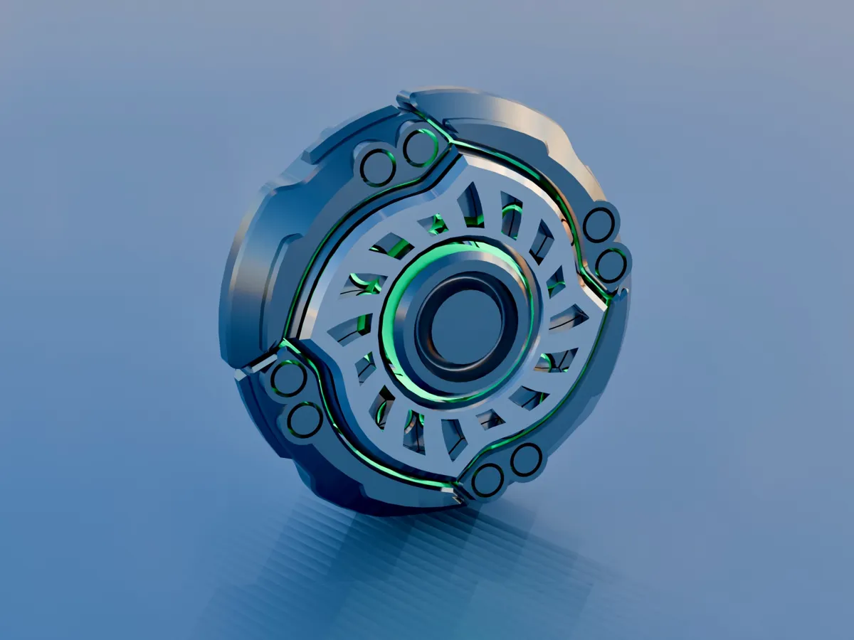 Armored Fidget Spinner Pro - Free 3D Print Model - MakerWorld