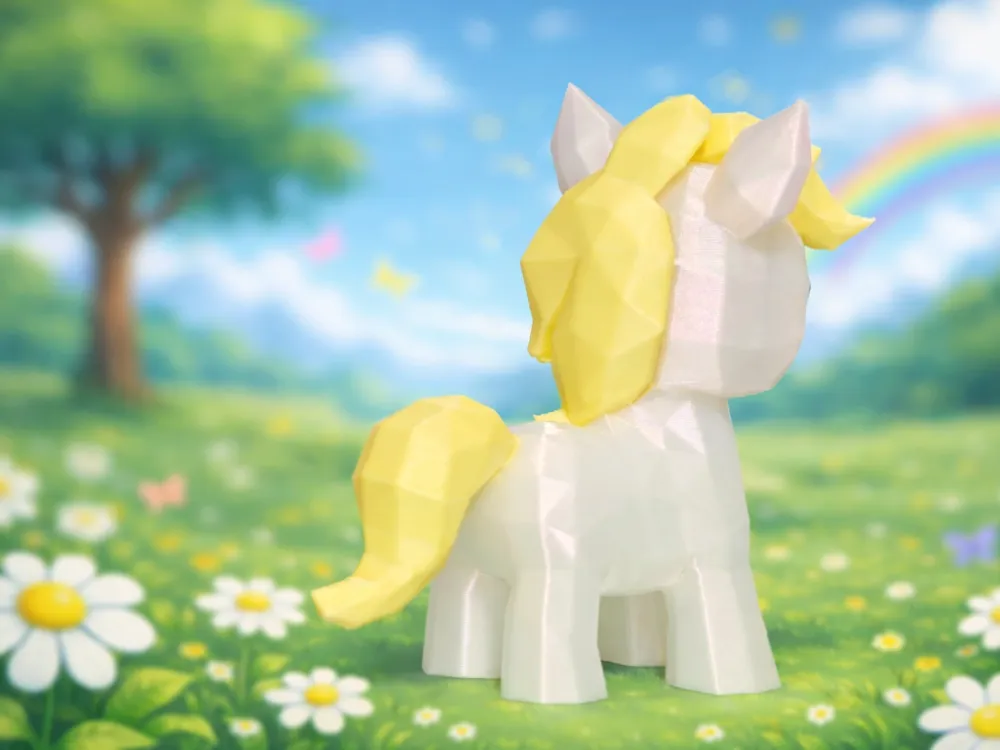 Low-Poly Cute Pony - Free 3D Print Model - MakerWorld