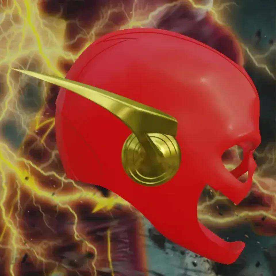 The Flash Helmet Remixed by Boink - MakerWorld