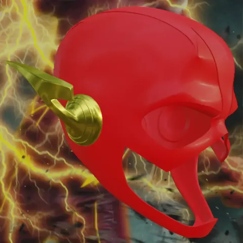 The Flash Helmet Remixed by Boink - MakerWorld